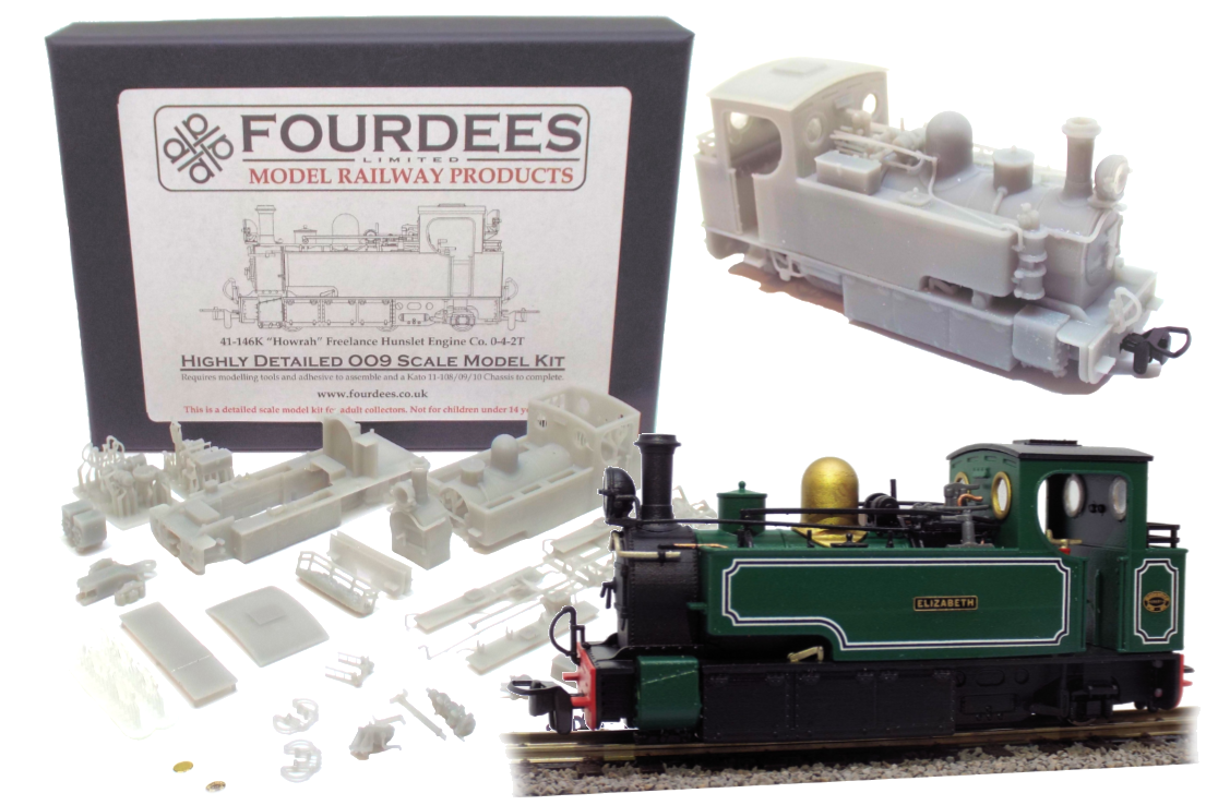 Fourdees Limited Hunslet Steam Tram Howrah 009 / OO9 Scale Kit for Kato ...
