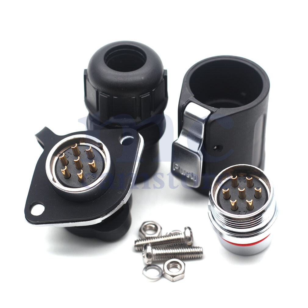 XHP20 8Pin Aviation Cable Connector Plug Socket,Panel Waterproof Power ...