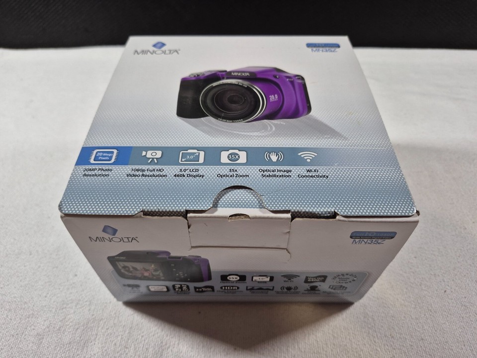Minolta MN35Z 20MP Full HD Digital Camera with 35x Optical Zoom ...