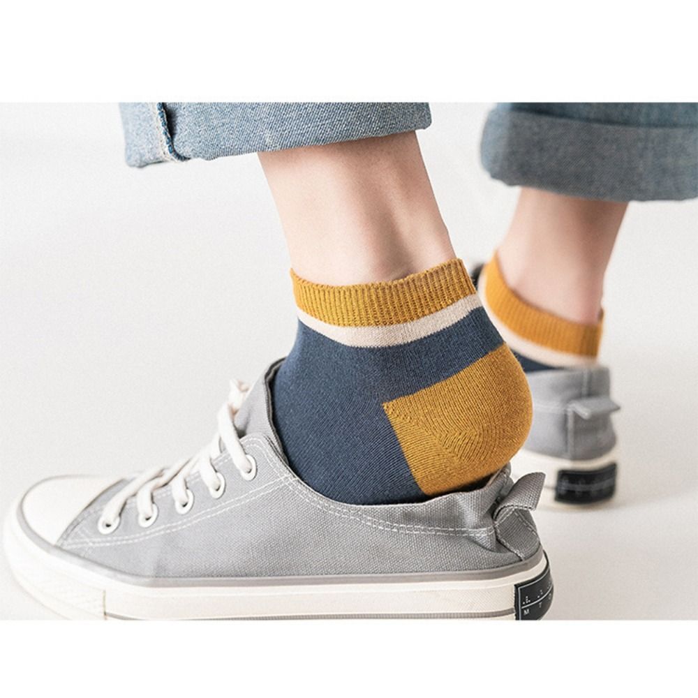 10Pairs Sports Low Cuff Socks Colorful Cotton Socks Fashion Men Socks ...
