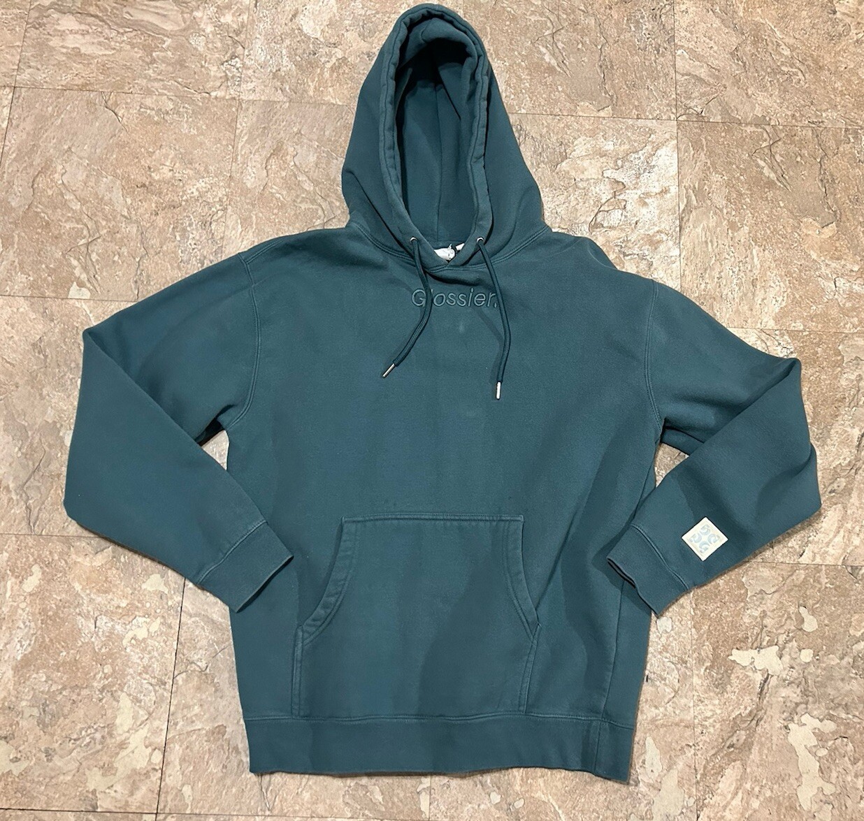 Glossier x Olivia Rodrigo Collab Green Hoodie Sz M/L - Gem