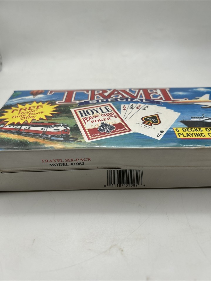 Vintage Hoyle Playing Cards Travel Special 6 Pack Model #1082 - New ...