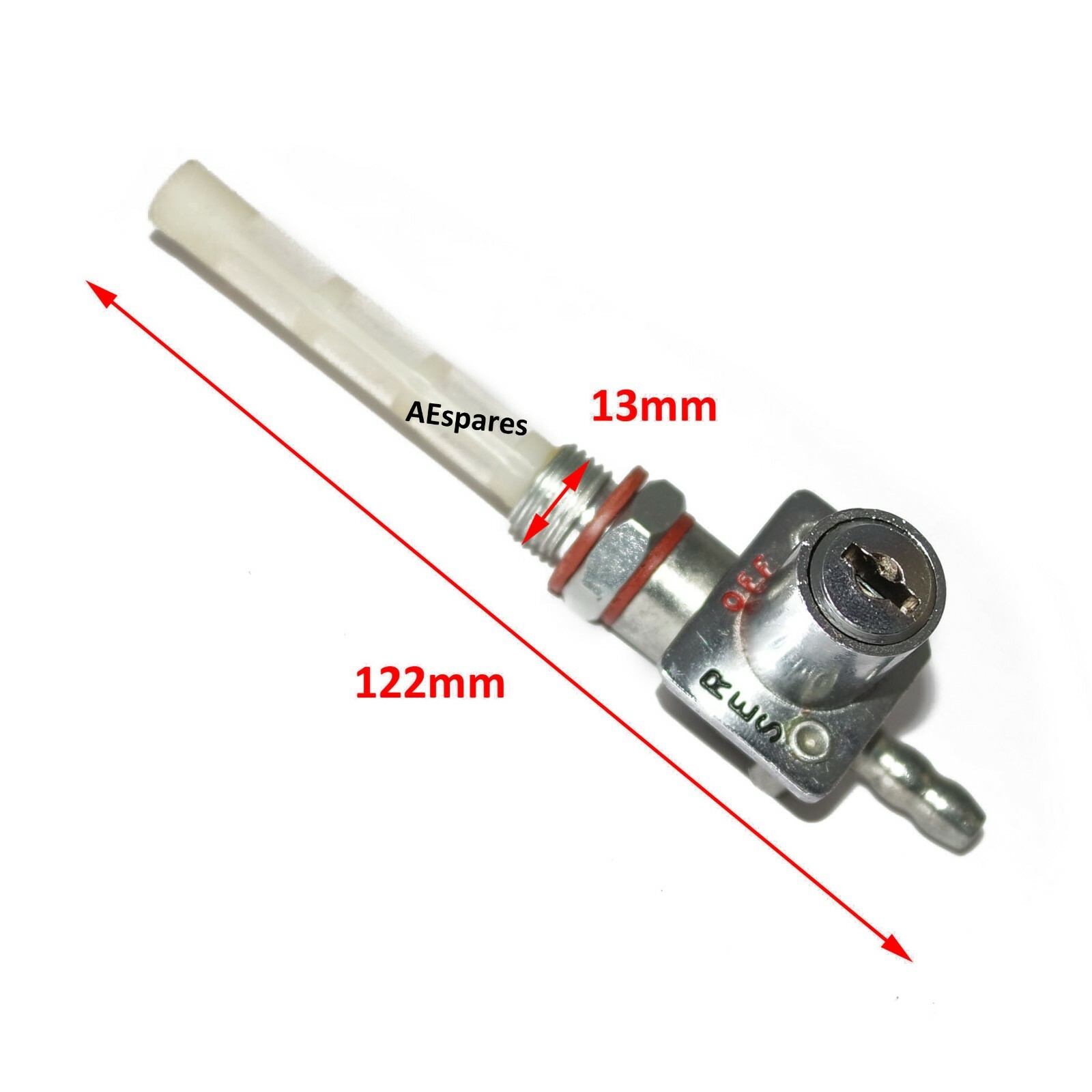 Petrol Fuel Tank Locking Tap Fuel Valve Petcock Switch With 2 Keys Jawa ...