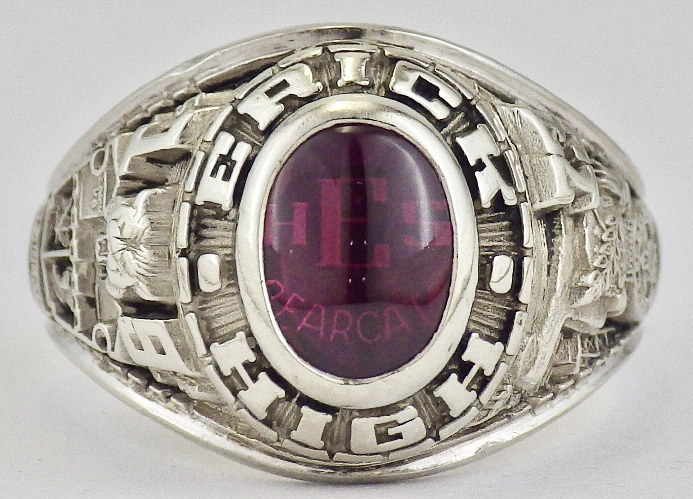 Vintage 10K White Gold John Roberts 1973 Oklahoma Erick High School ...