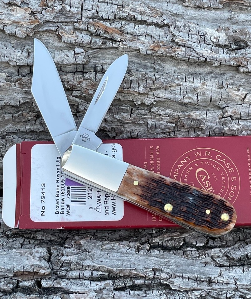 CASE BROTHERS *b 2024 BROWN JIGGED BARLOW KNIFE KNIVES NEW ITEM | eBay