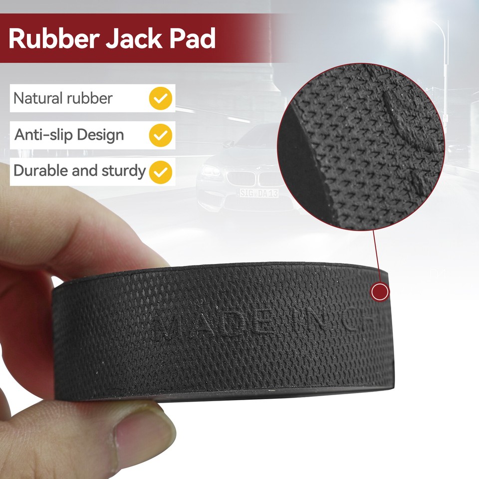 Jack Pad Block Hydraulic Ramp Jacking Pads Adapter Rubber Tool Damage ...