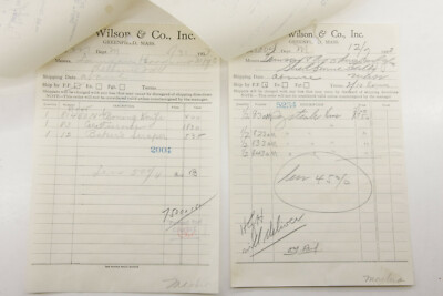 1933 Lamson Goodnow John Wilson & Co Greenfield MA Purchase Order ...
