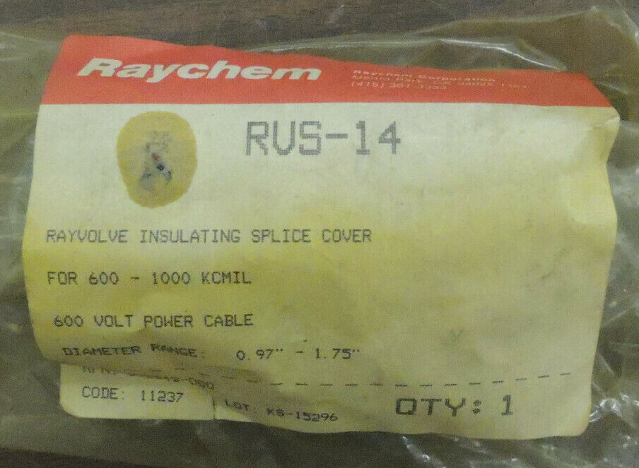 New Raychem RVS-14 Insulating Splice Cover lot of 4 | eBay