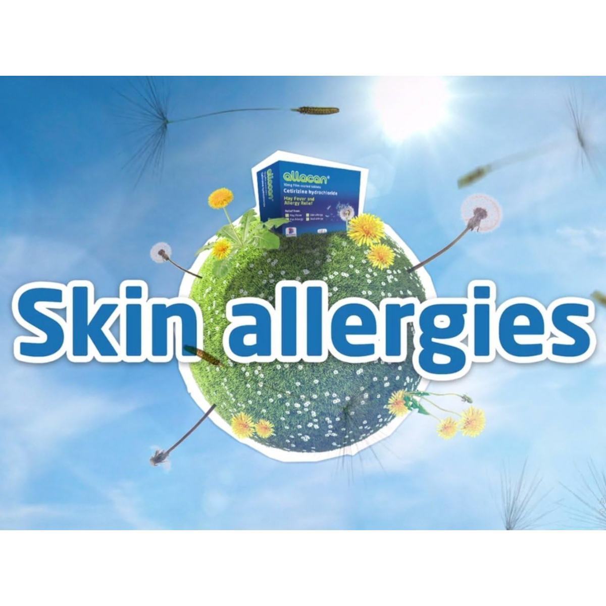 Allacan Cetirizine Hydrochloride Hayfever Allergy Tablets 30 Tablets x ...