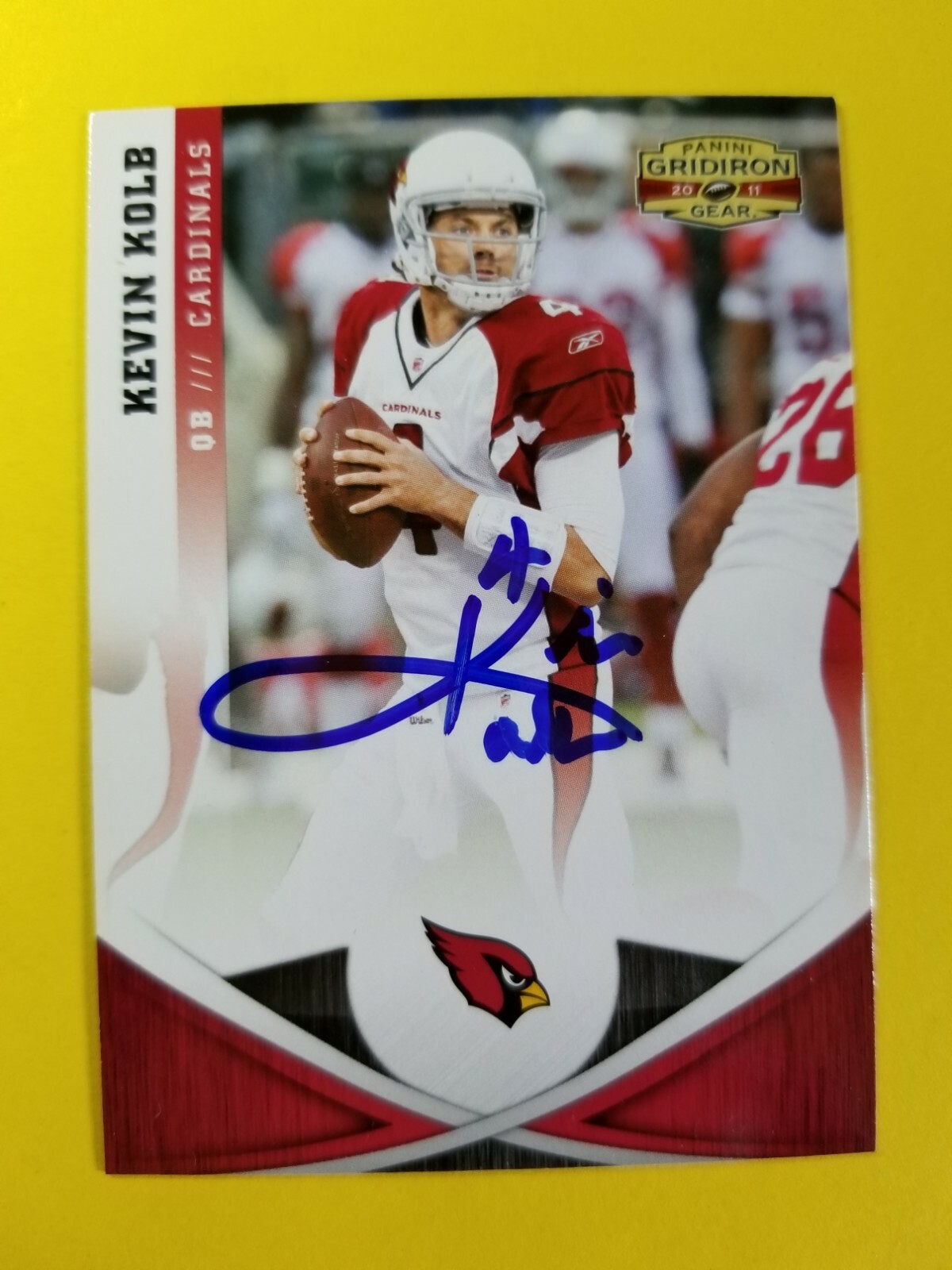 KEVIN KOLB (SP) IN PERSON AUTOGRAPH #74 ARIZONA CARDINALS - 2011 ...