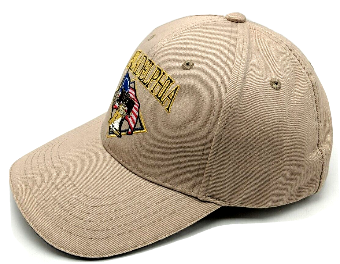 PHILADELPHIA PENNSYLVANIA hat khaki beige brown adjustable cap PA ...