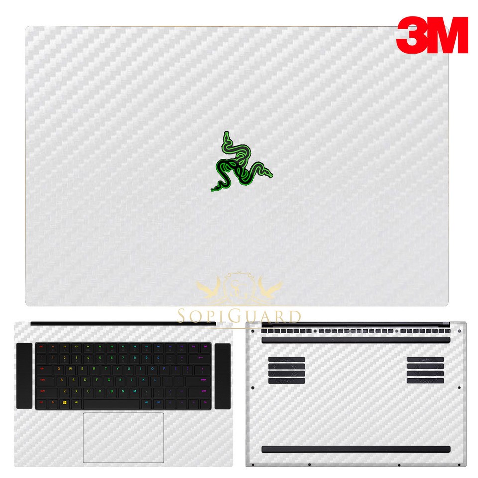 SopiGuard 3M Carbon Fiber Skin Sticker For Razer Blade 15.6 Advanced ...