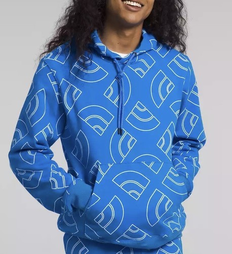 The North Face Men's All Over Print AOP Optic Blue Pullover Hoodie NWT ...