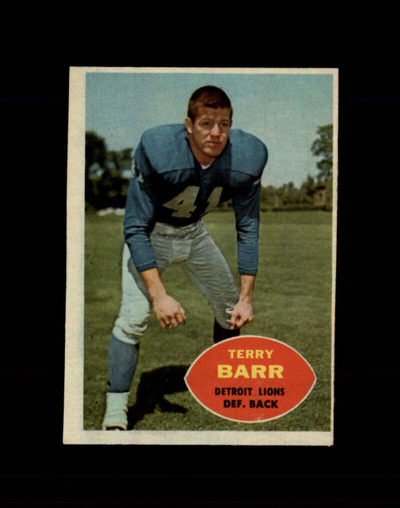 1960 Topps Football #047 Terry Barr STARX 5 EX CS75357 | eBay
