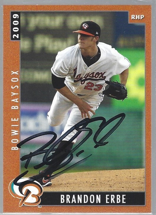 Brandon Erbe IP autograph signed 2009 Grandstand Bowie Baysox card | eBay