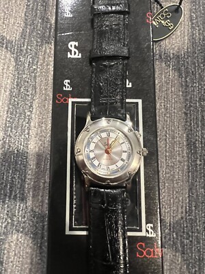 Salvi Watch with black Leather strap | eBay