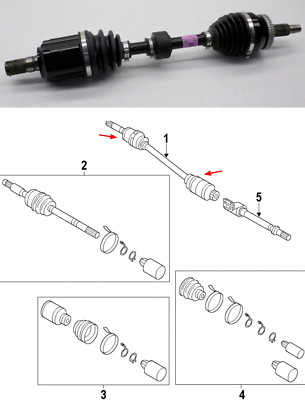 OEM 49501-AA150 SHAFT ASSY-DRIVE,RH Right for Hyundai Elantra 2021~24 * ...