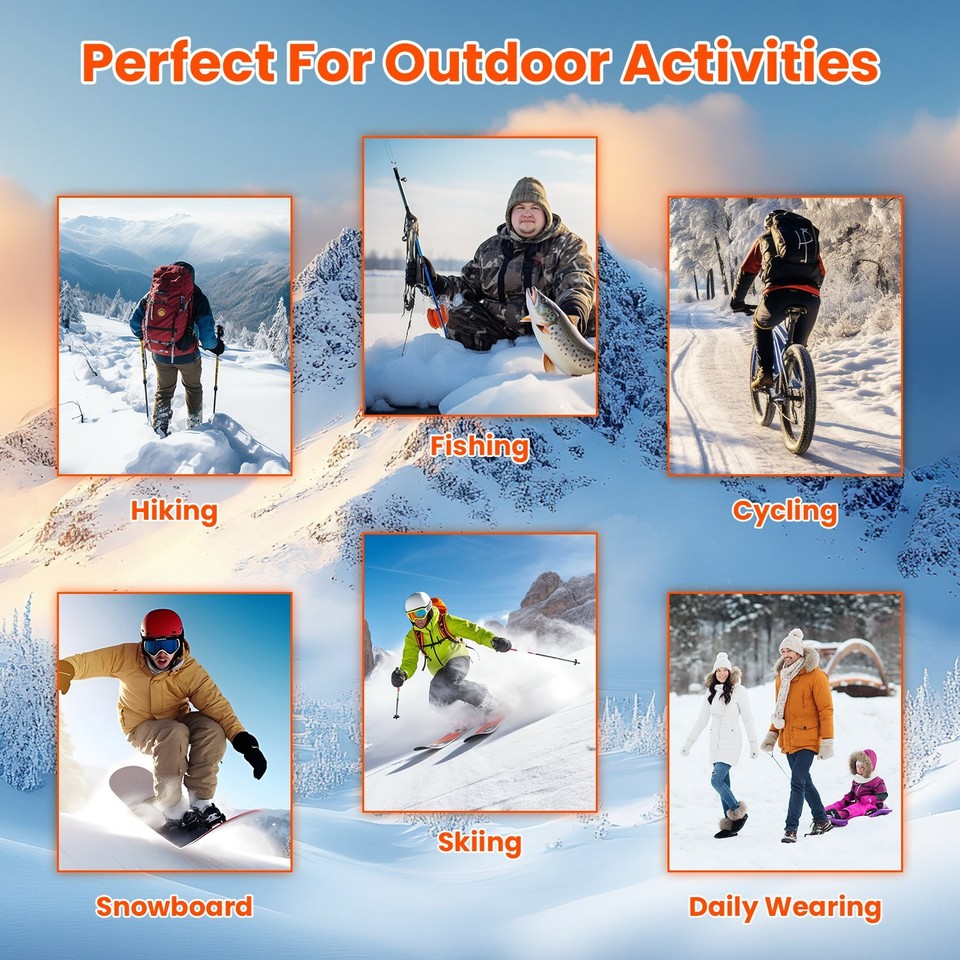 Men Women Heated Pants Winter Warm Electric USB Pants Thermal Heating ...