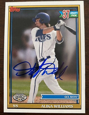 Alika Williams Auto Signed 2021 Topps Pro Debut #PD-188 Rays In Person ...