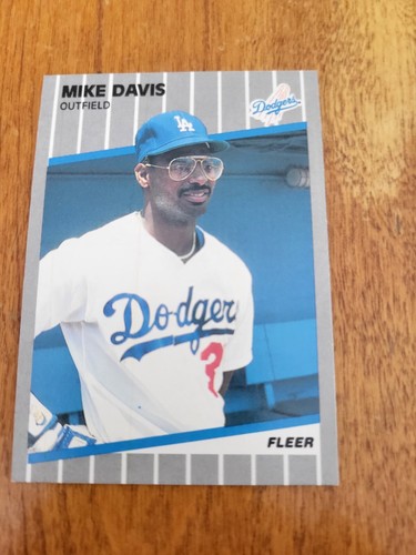 1989 FLEER BASEBALL CARD # 55 MIKE DAVIS LOS ANGELES DODGERS | eBay