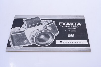 EXAKTA VAREX II, 2 A 24X36MM CAMERA ORIGINAL INSTRUCTIONS MANUAL GERMAN ...