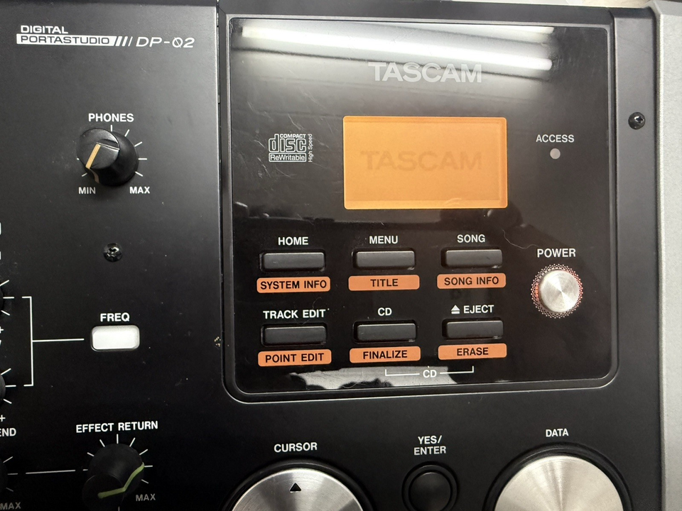 Tascam DP-02 Digital Portastudio Multitrack Recorder 8 Track CD Digital ...