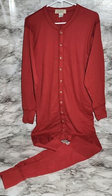 Acme Underwear Co. Lrg. Long Underwear. Long Johns. Red. Buttons In ...