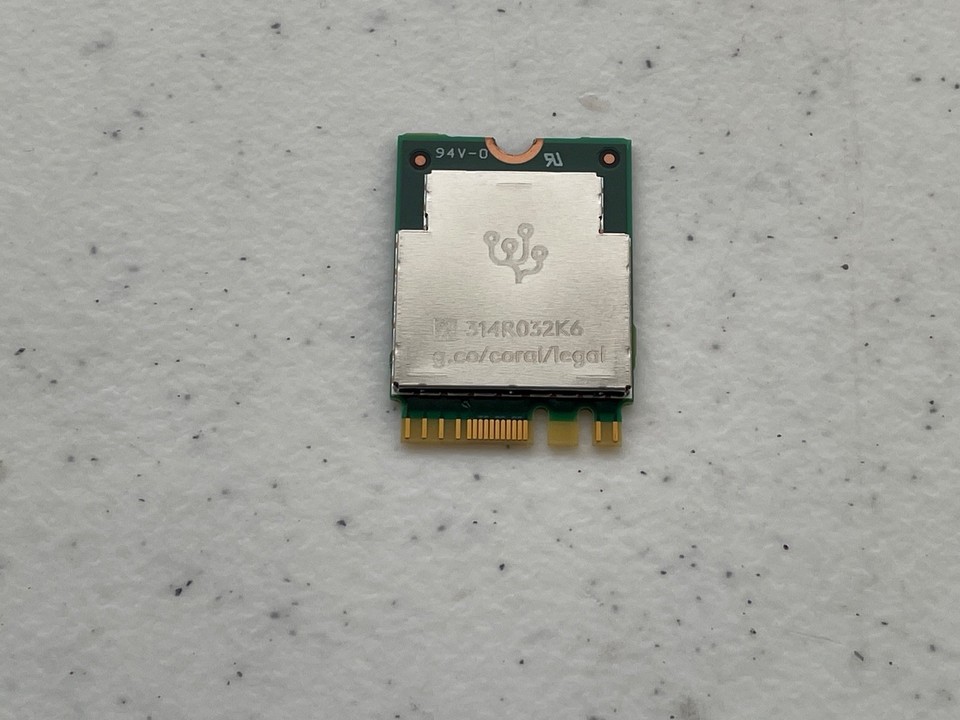 1 - GOOGLE G650-04527-01 Coral Mini PCIe M.2 Accelerator A/E Key TPU ...