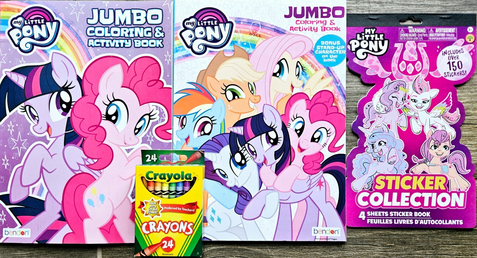 My Little Pony Jumbo Coloring & Activity Book 2-ct Set - 150+ Stickers ...