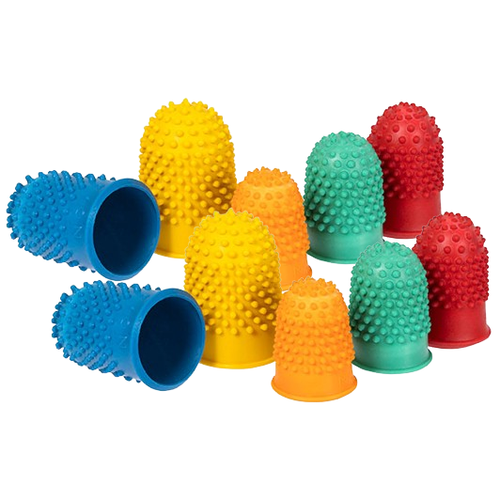 10 x Rexel Rubber Finger Cone Thimblettes Size 00/0/1/2/3/Assorted ...