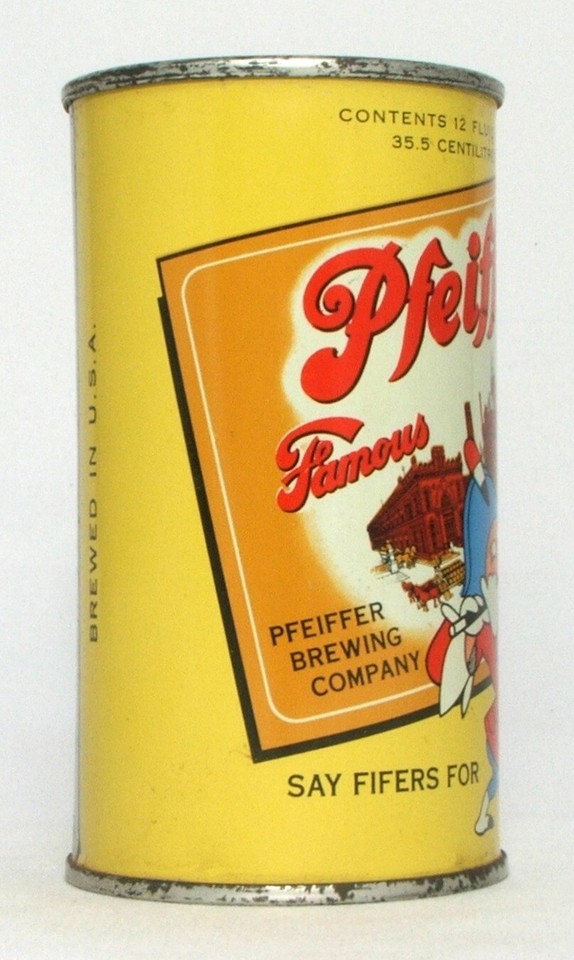 Pfeiffer's Beer 12 oz. Flat Top Beer Can-Pfeiffer Brewing-Detroit ...