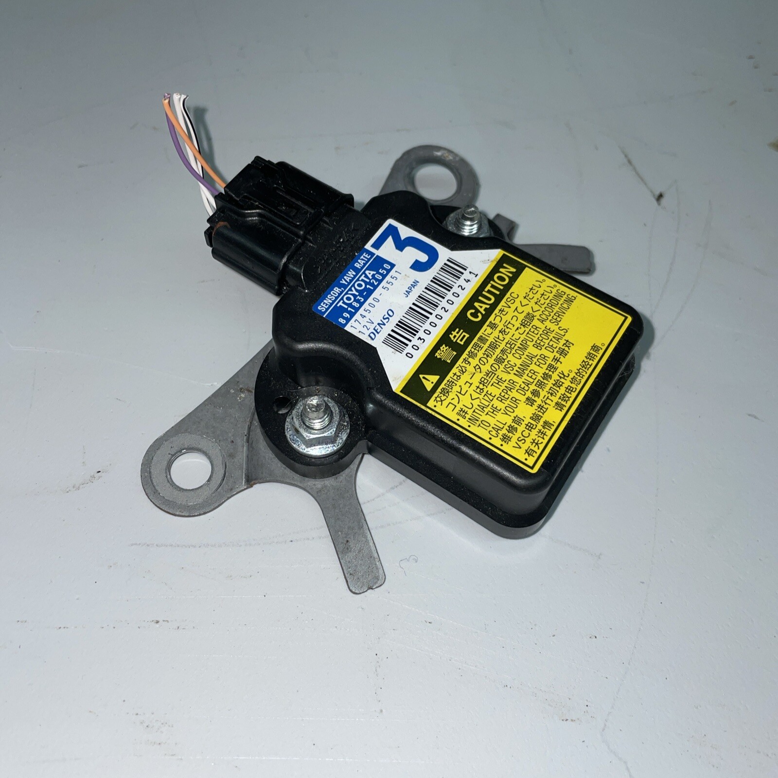 2010 Toyota Corolla Yaw Rate Sensor Stability Control Module Computer ...