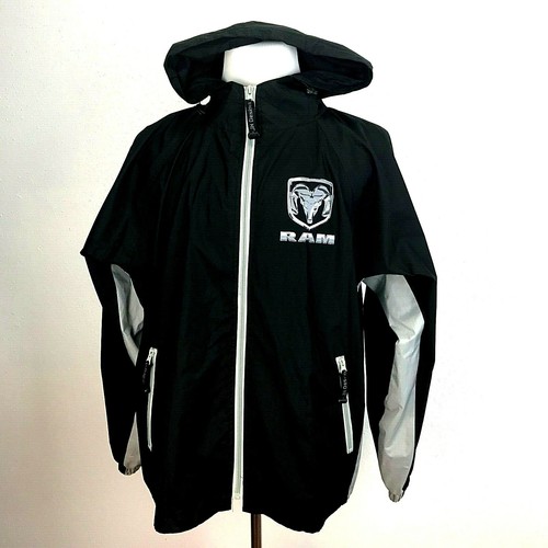JH Design Mens Sz XL Jacket Hooded Rams Football Fan Black | eBay