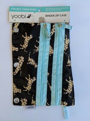 NEW Yoobi Binder Zip Case Leopard Multi-Color Print | eBay