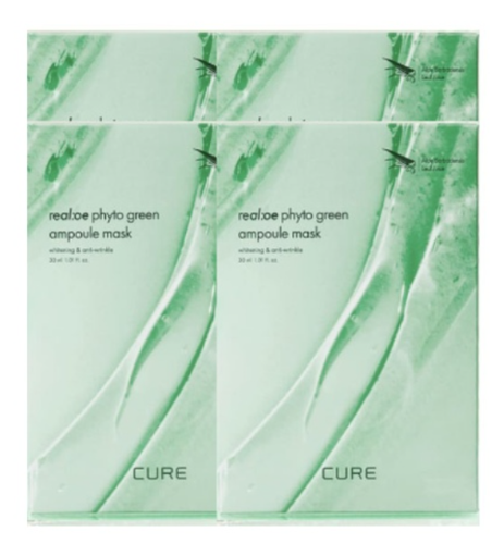 Cure real:oe phyto green ampoule mask 40pcs in 4 boxes Moisturizing K ...