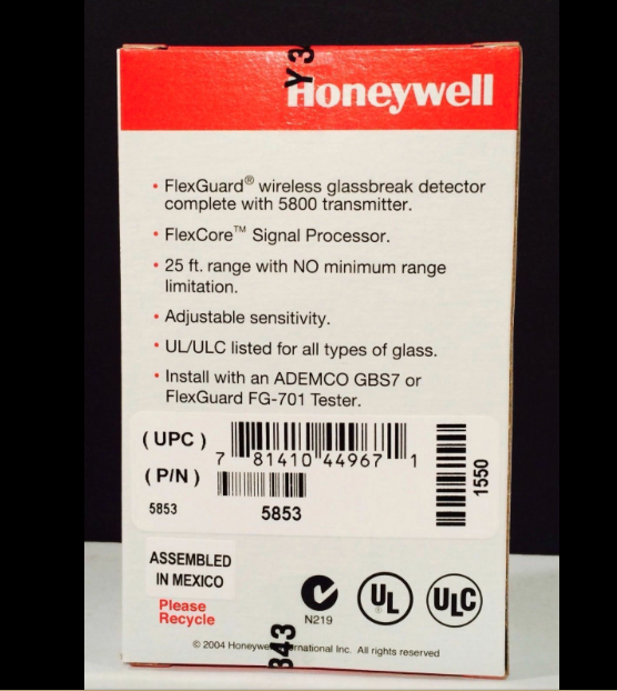 Brand New, Honeywell 5853 Wireless Glassbreak Detector_ FREE SHIPPING ...