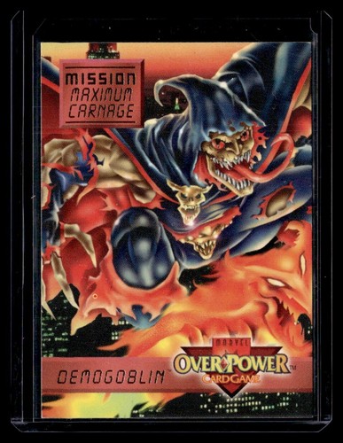 1995 Marvel Overpower Card Game Demogoblin - Mission Maximum Carnage #3 ...
