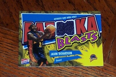 2003-04 Topps Bazooka BB-JR Jason Richardson Bazooka Blasts Jersey ...