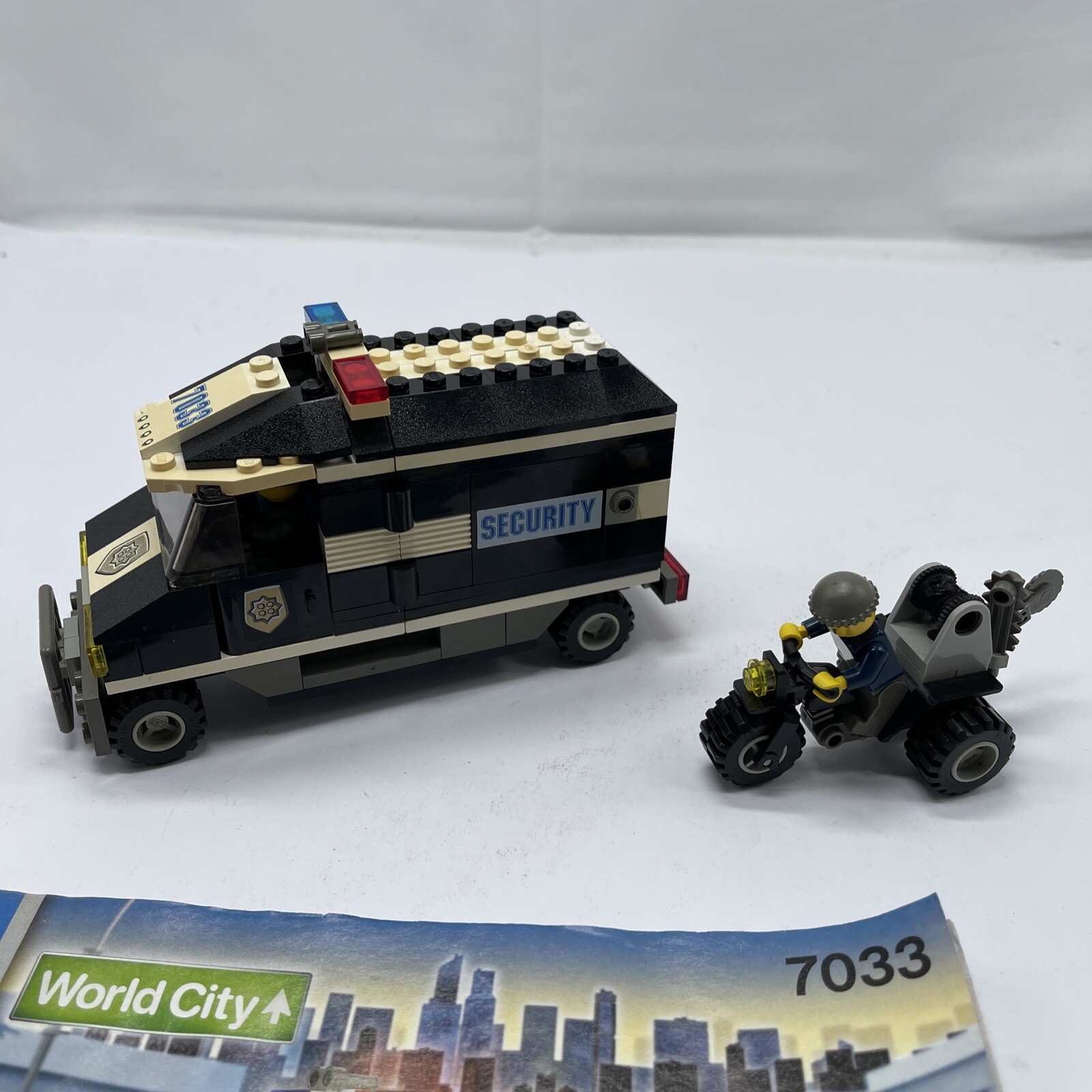 Lego World City Police #7033 Armored Car Action-100% With Manuel ...