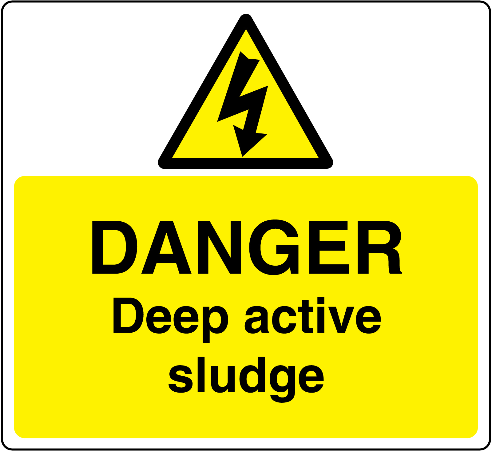 Yellow Warning safety signs, caution, slip, trip etc Vinyl wall ...