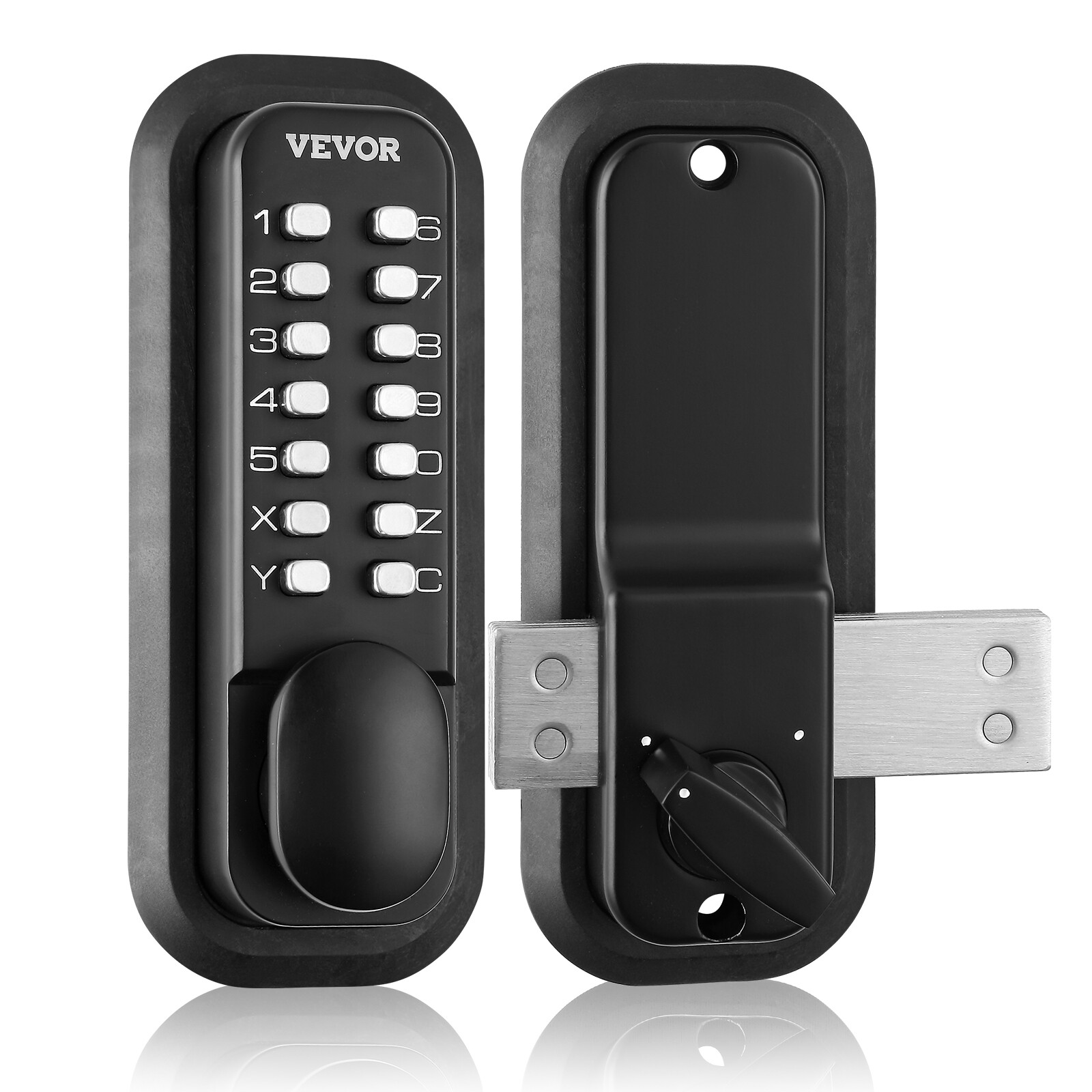VEVOR Mechanical Keyless Entry Door Lock 14 Digit Keypad Surface ...