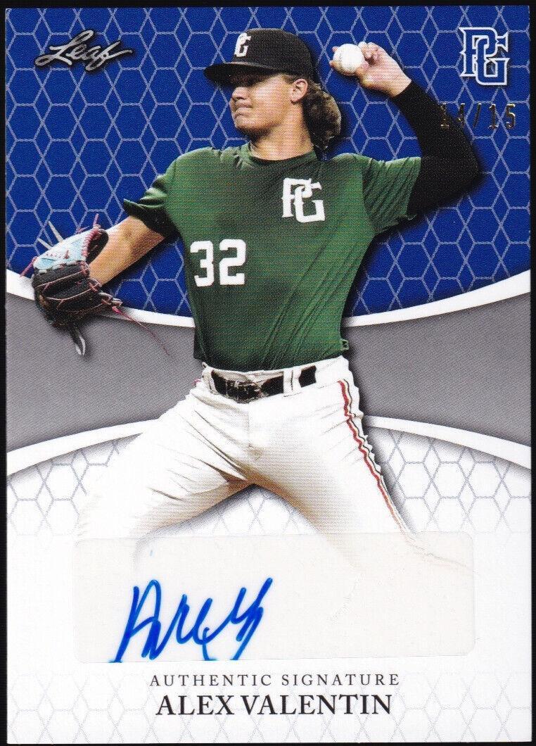 2022 Leaf Perfect Game National Showcase - Autographs Alex Valentin #BA ...