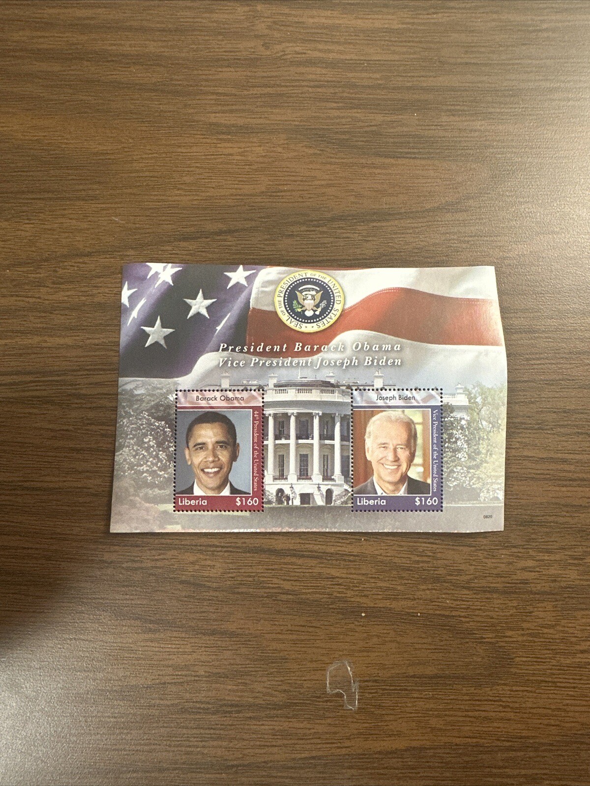 Liberia 2008- President Barack Obama and Joe Biden Stamp souvenir sheet ...
