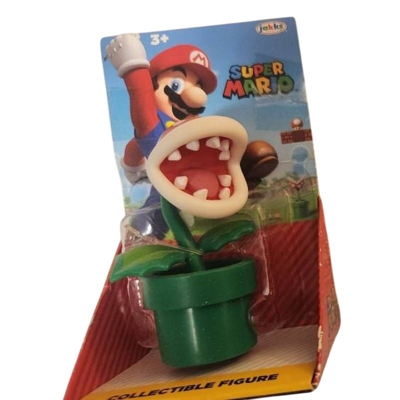 Super Mario Collectible Figures – Bone & Classic Piranha Plant + Chain ...