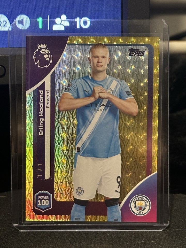 2025 Topps Premier League Erling Haaland 1/1 Foilfractor | eBay UK