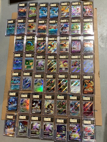 100 CGC 10 PRISTINE ONLY Graded Slab Hits Lot Pokemon Bulk Wholesale ...