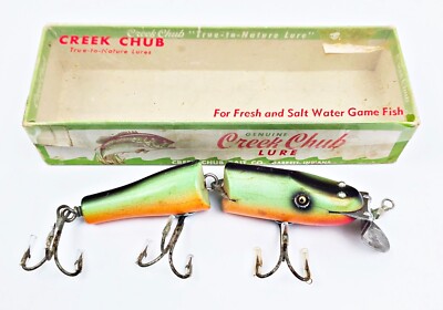Creek Chub 5532 Jointed Snook Pikie Lure Fire Plug In Box 1950s | eBay