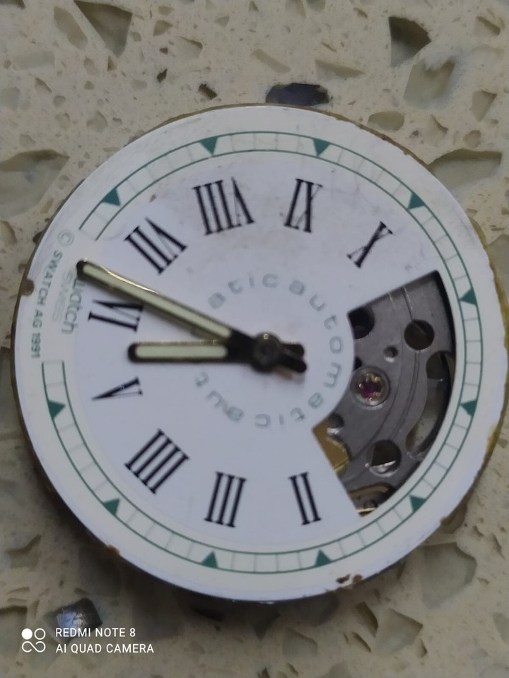 ETA-2840 Automatic With Dial Incomplete Movement FOR PARTS ONLY | eBay