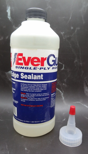 GAF EverGuard TPO Cut Edge Sealant 7795SO01WP Single-Ply Roofing 1 pint ...
