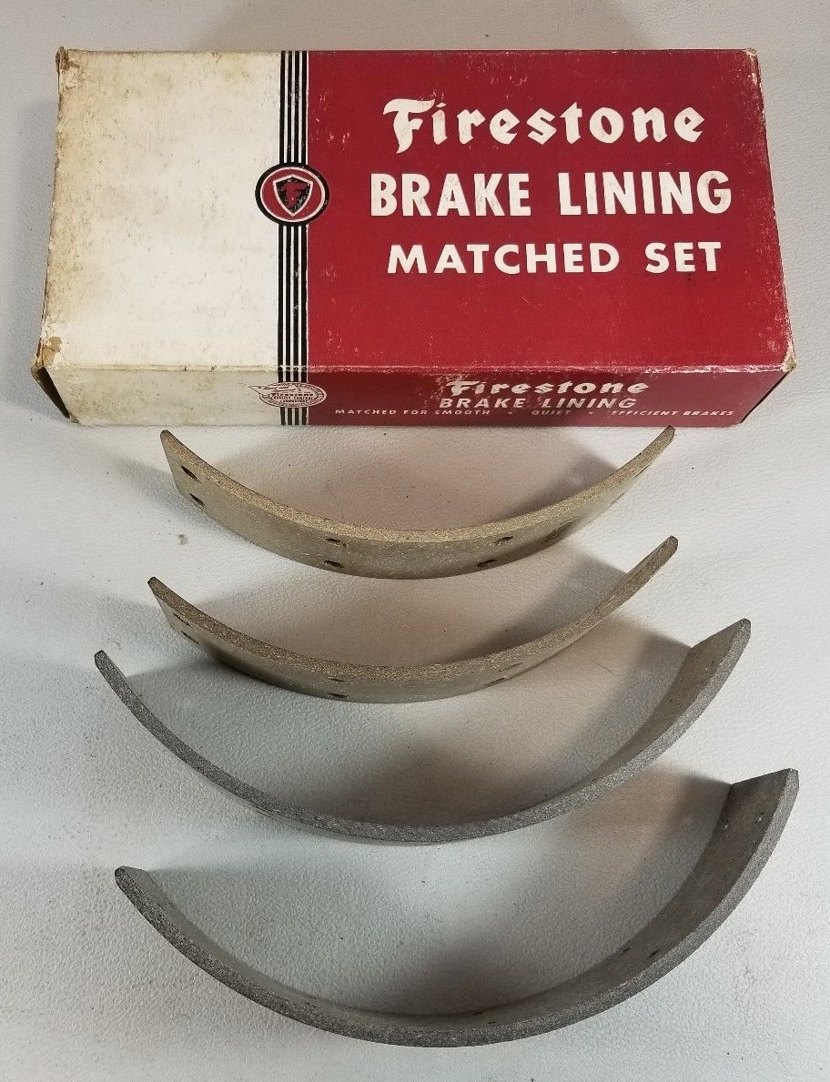 VINTAGE FIRESTONE BRAKE LINING 2051D FOR HUDSON OR NASH CAR 1955 1956 ...